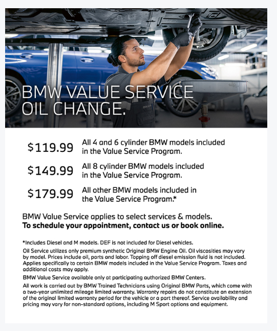 BMW Value Service Oil Change BMW Of Barrington BMW Value Service Oil Change BMW Of Barrington
